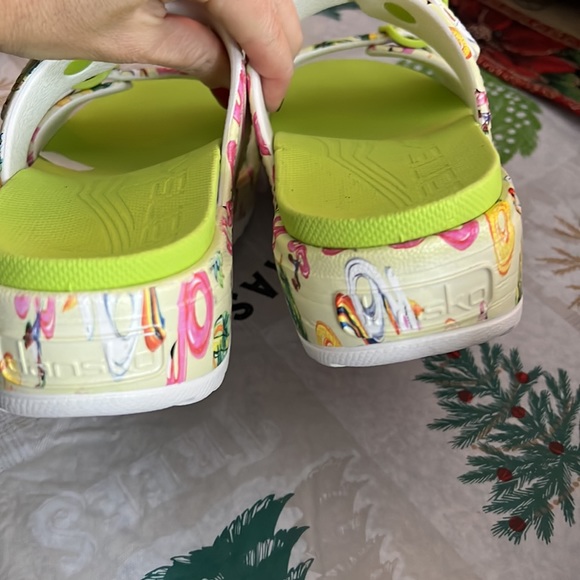Dansko | Shoes | Dansko Kandi Pool Floats Molded Unicorn Flamingo Green ...